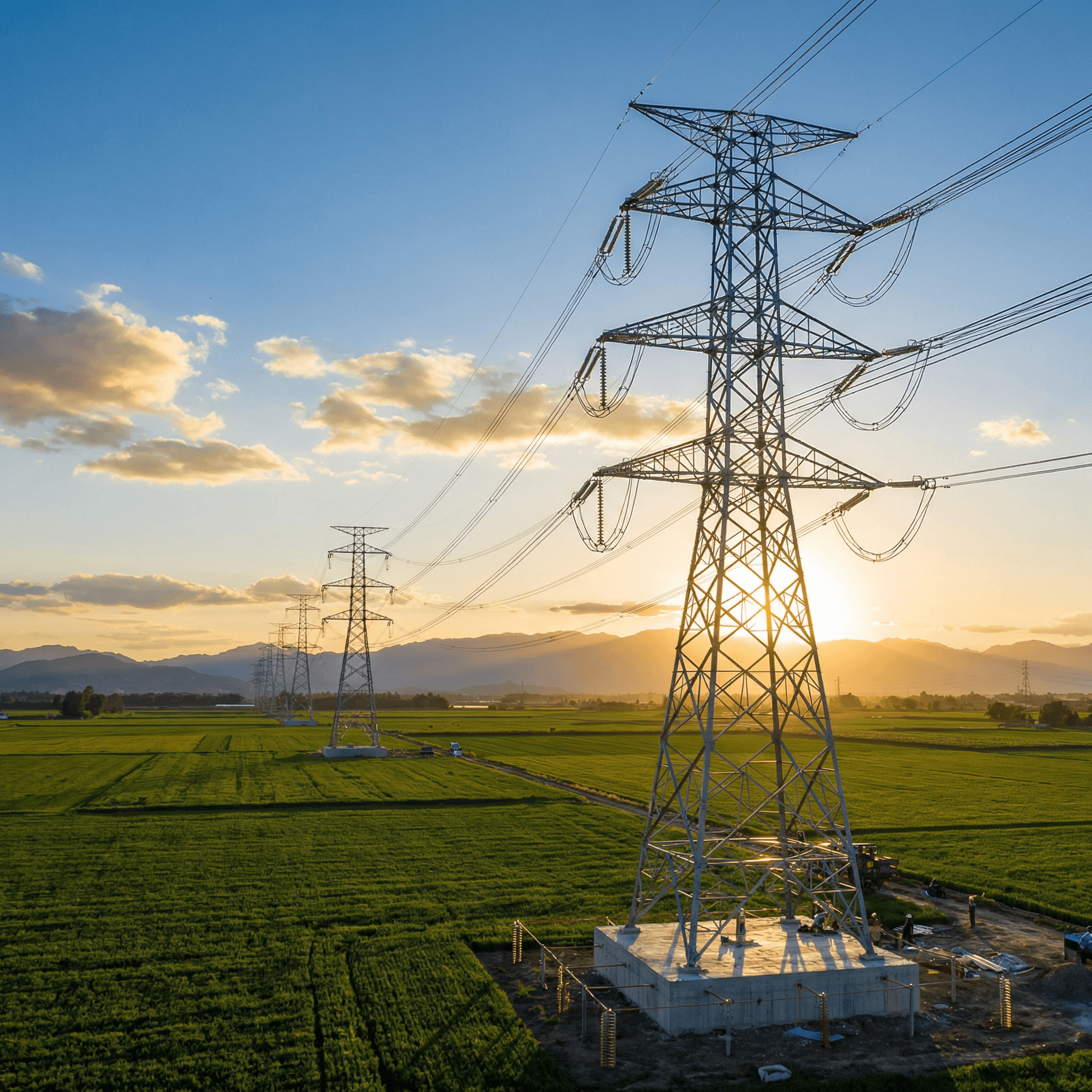 Power Transmission Towers for Substation Connections | SOLAR TODO ...